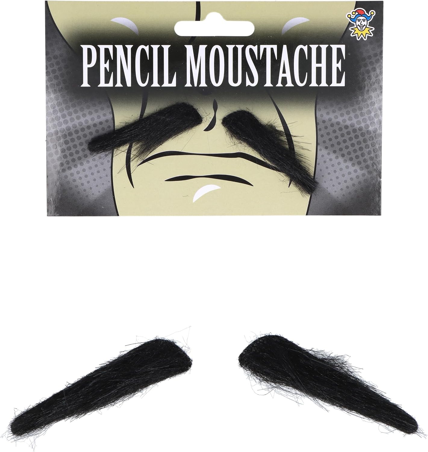 HENBRANDT Single Black Pencil Moustache Stick On False Moustache 1920s ...