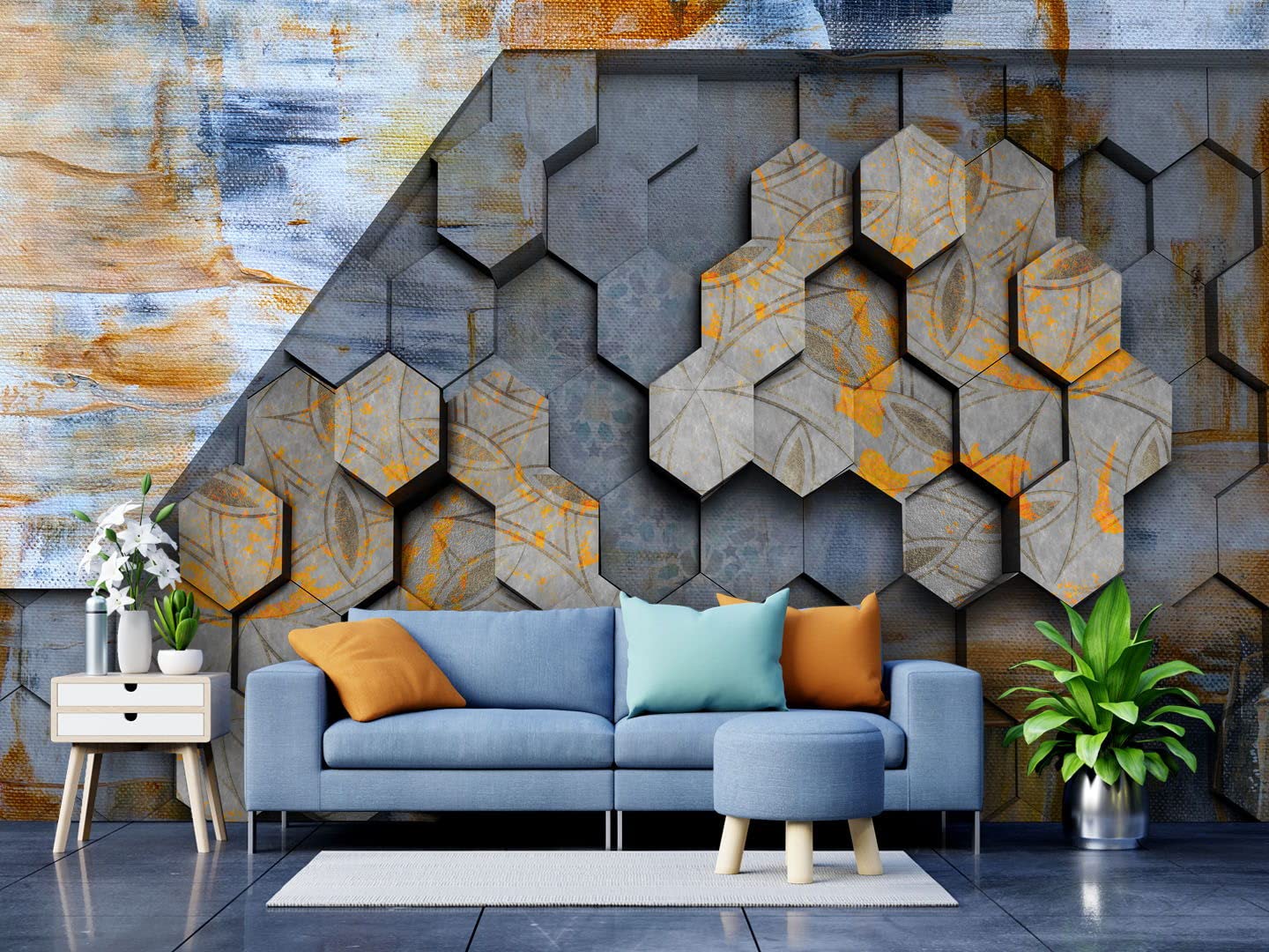 999STORE Designer Beautiful 3D Cubes Blocks Wallpapers for Walls ...