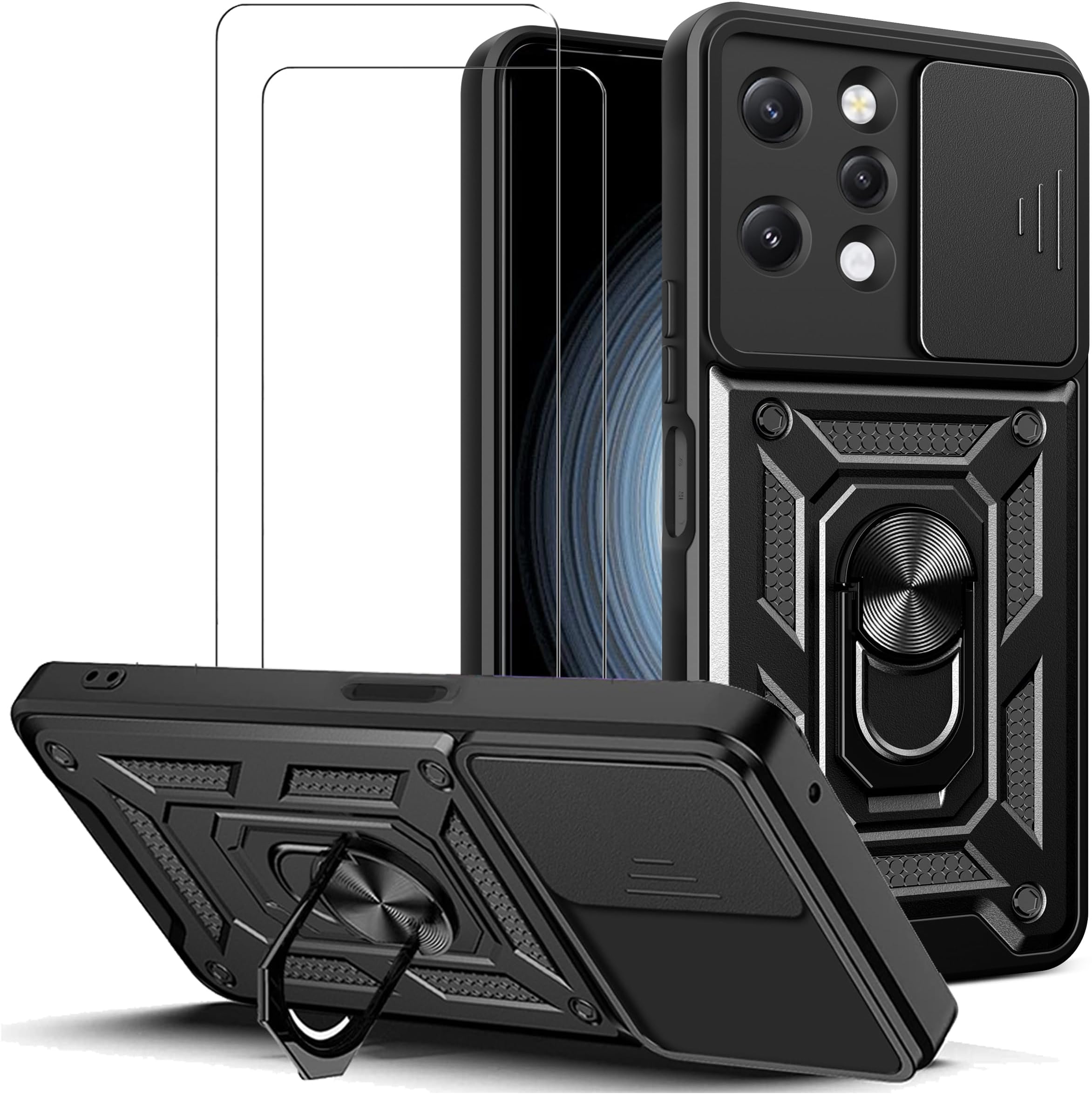 Amazon.com: Case for Xiaomi Redmi Note 12 4G Phone Case, Stand Case ...