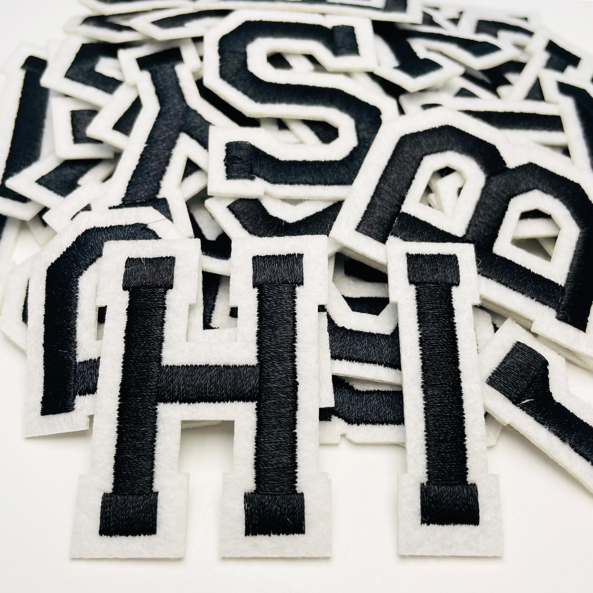 Amazon.com: Iron on Letter Patches 52 Pieces,bfuee Red Letter Patches ...