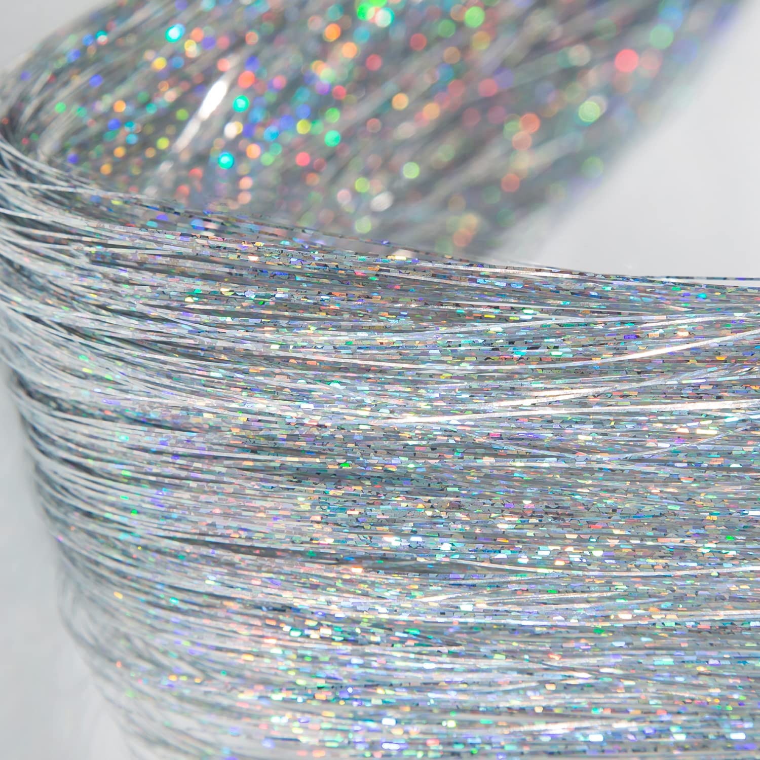 Nyamah Sales Hair Tinsel Strands Kit Sparkling Silk Fairy Hair Shiny ...