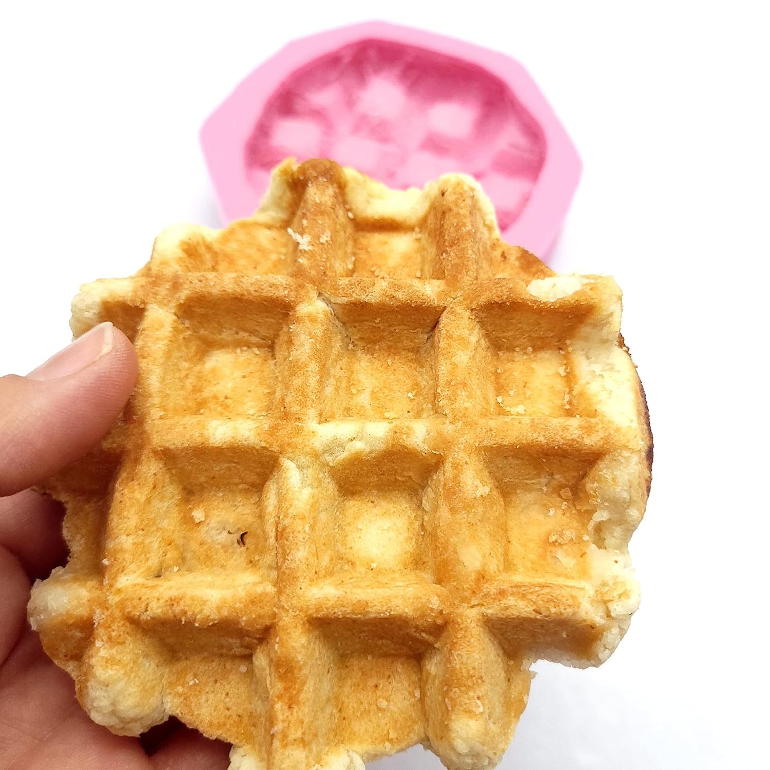 Amazon.com: Belgian waffle silicone mold Realistic waffle Soap Candle ...