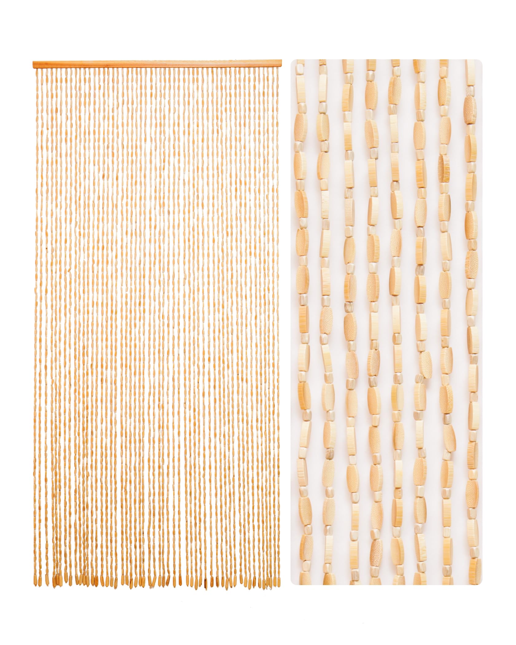 5 Best Beaded Bamboo Curtains | 52 Strands of Natural Privacy