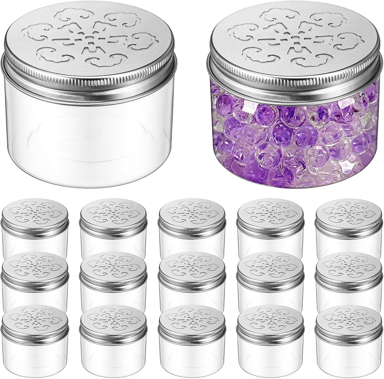 Amazon.com: 4 Ounce Aluminium Tins 16 PCS Scent Beads Container with ...
