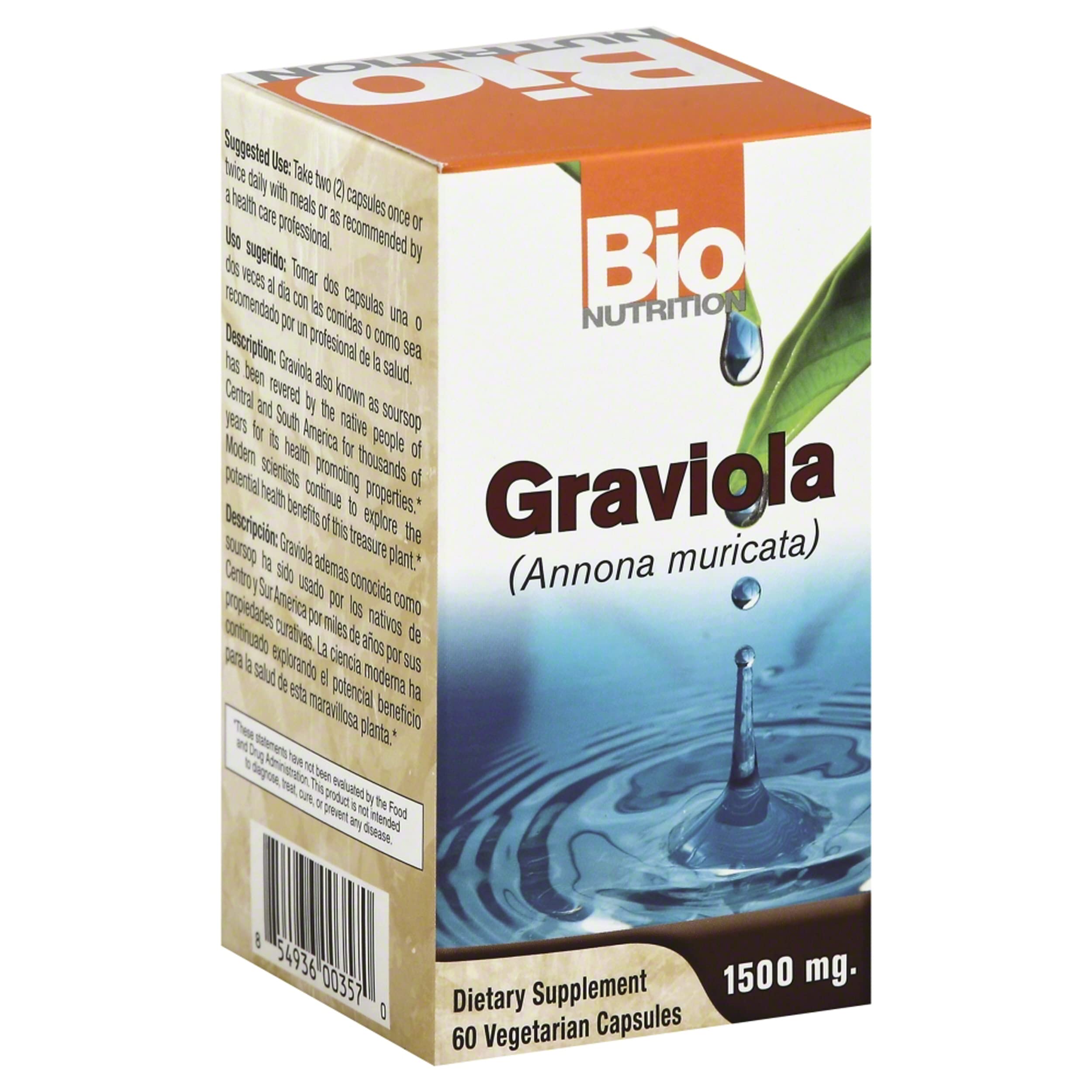Amazon.com: Bio Nutrition, Graviola, 60 Capsules Pack of 1 : Health ...