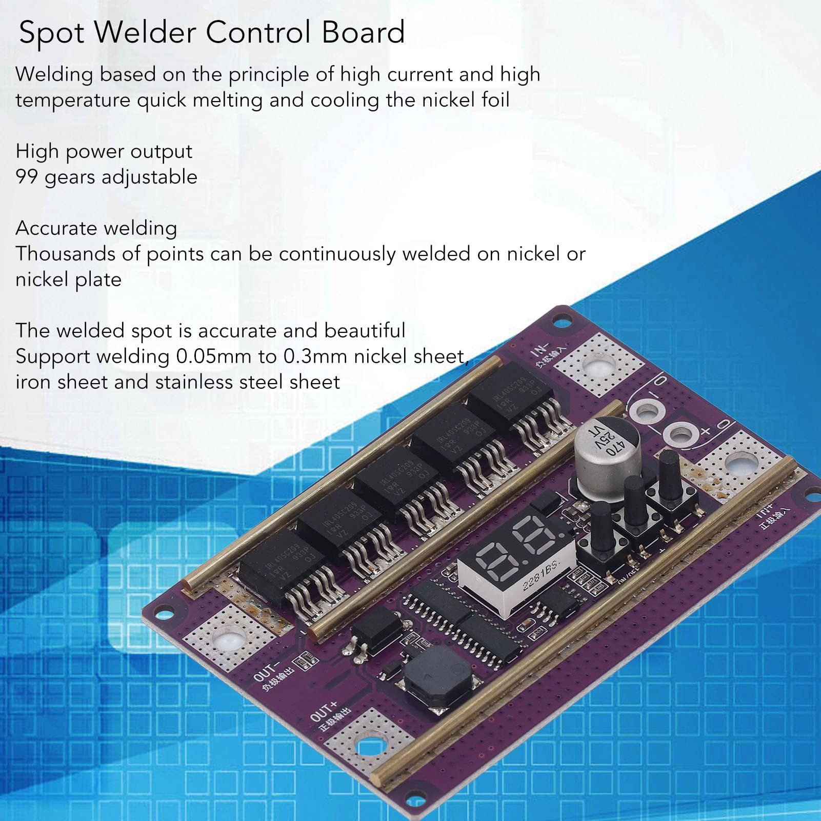 Snapklik.com : Spot Welder Circuit Board, Spot Welder Control Board ...