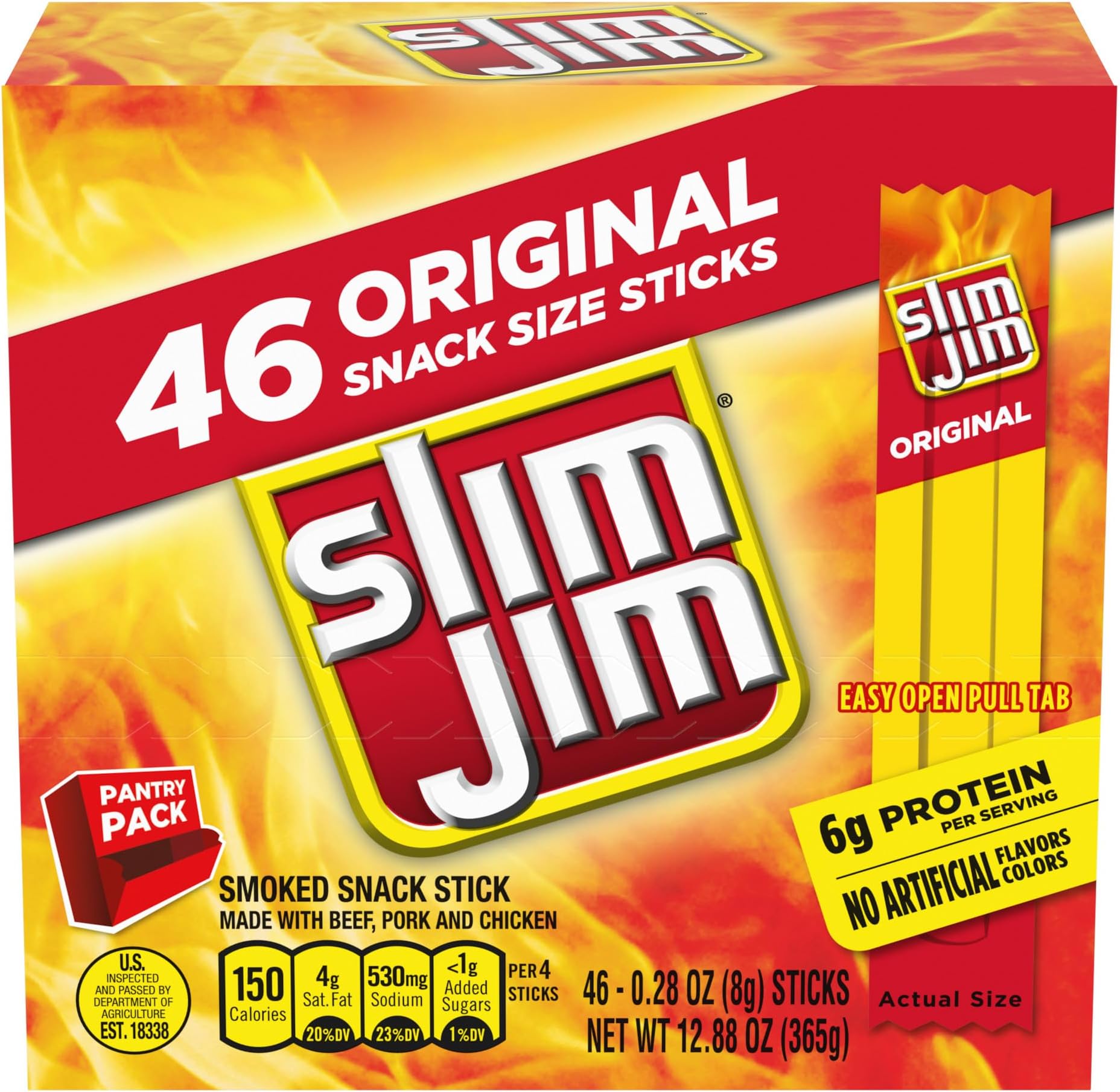 Amazon.com: Cattleman's Cut Takis Fuego Meat Sticks, 12 Ounce : Grocery ...