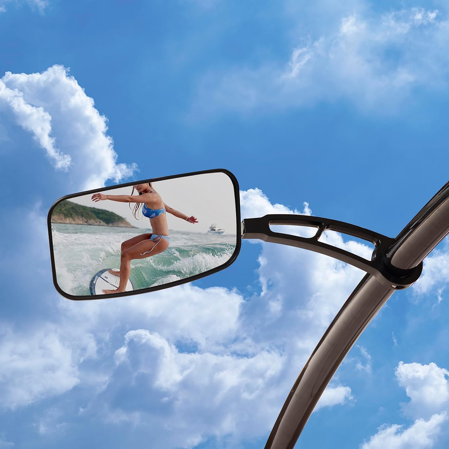 Amazon.com: Wakeboard Tower Mirror Black Angle-Free 360 adjustable Big ...
