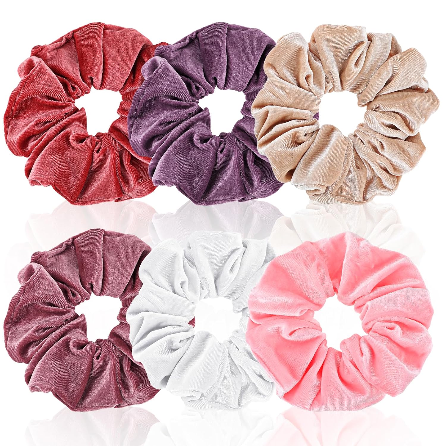 Amazon.com : Lusofie Velvet Scrunchies for Women - Hair Scrunchies for ...