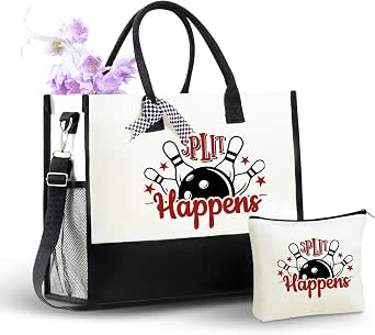 Amazon.com: InnoBeta Bowling Gifts for Women, Bowlers Tote Bag with Top ...