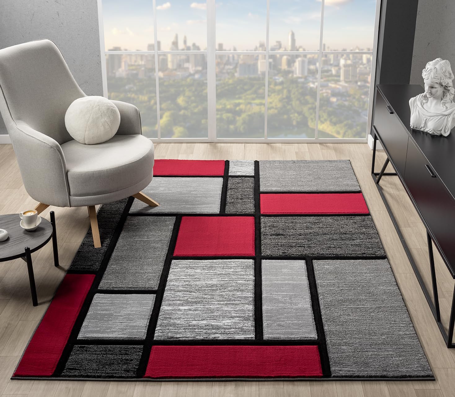 Amazon.com: Sams Rugs Ultra Soft Area Rug Hand Carved - Modern Abstract ...