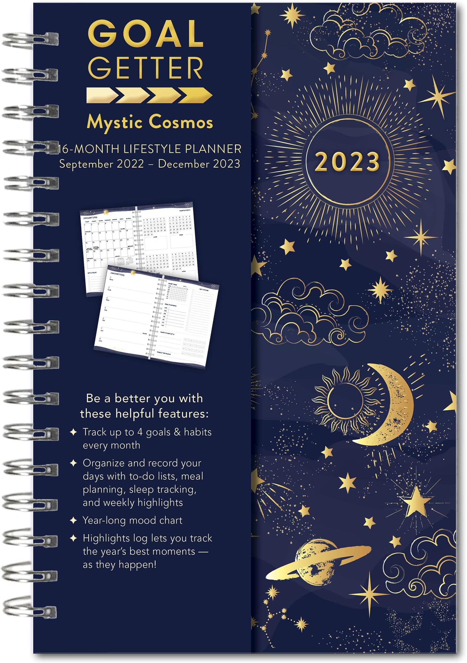 Amazon.com : Goal Getter 2023 Weekly and Monthly Planner, 16-Month ...