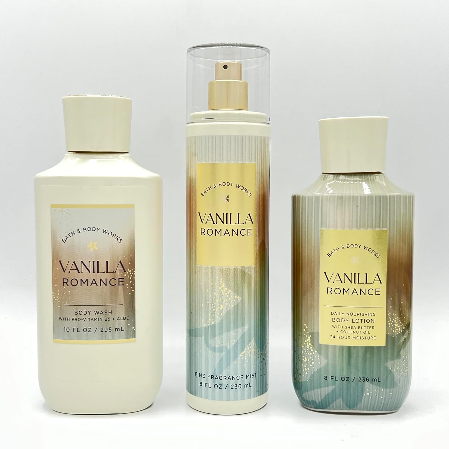 Amazon.com : Vanilla Romance Bath & Body 3-Piece Bundle | Body Lotion ...