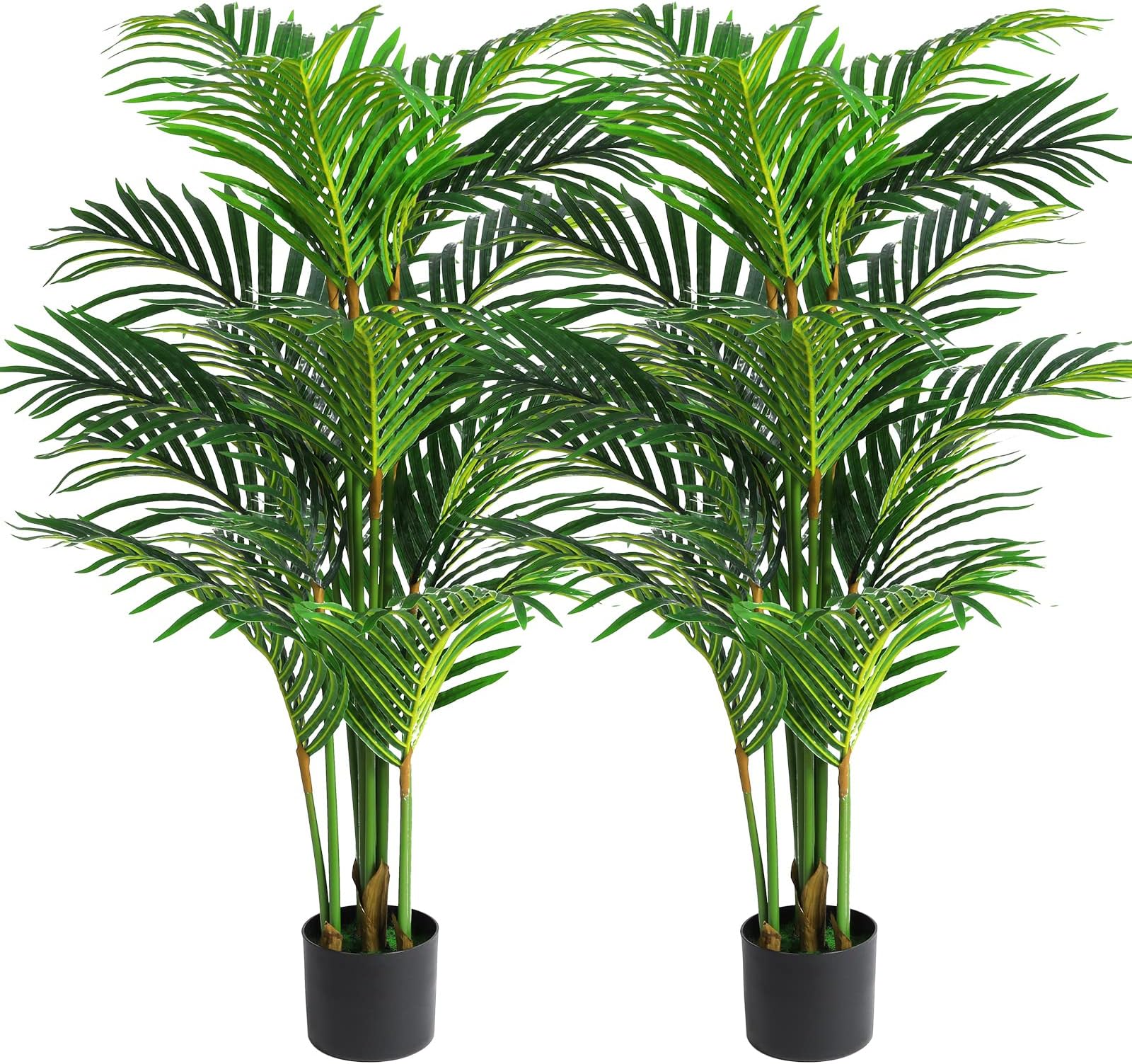 AdooAdii Palmera Artificial Árbol Palmera Falsa con Maceta Plastico, Planta de Imitación Areca ...