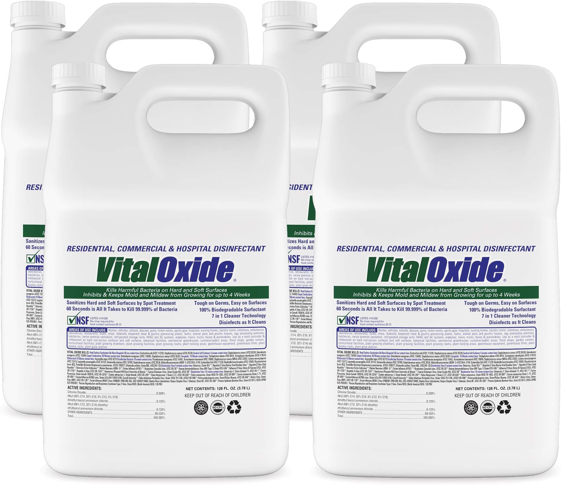 Amazon.com: Vital Oxide Disinfectant, Deodorizer, Cleaner, Food-Contact ...