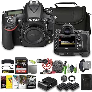 Amazon.com : Nikon D850 FX-Format Digital SLR Camera + 2X EN-EL15C Battery + External Charger ...