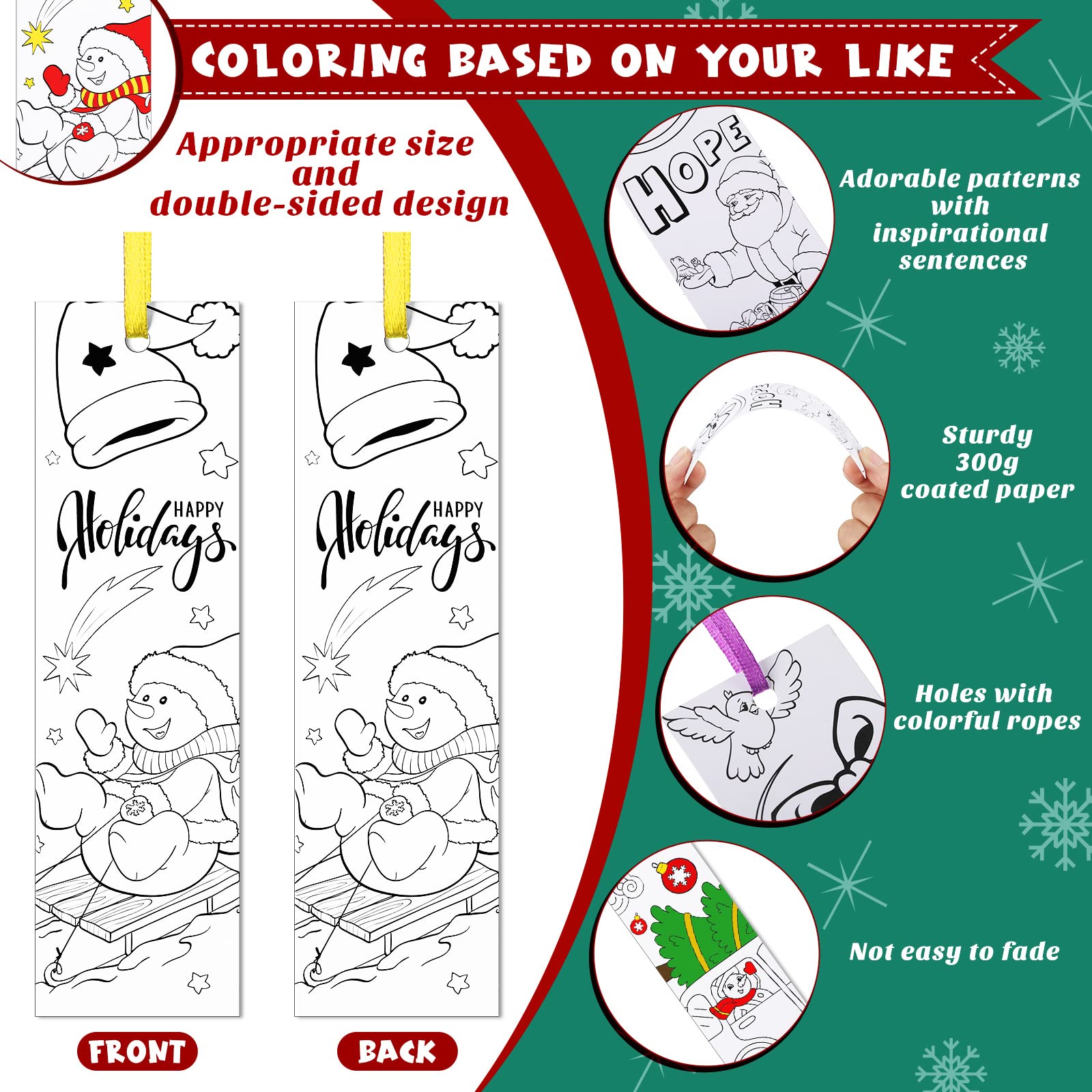 Marcadores Para Imprimir Y Colorear Feliz Navidad Colorear Con