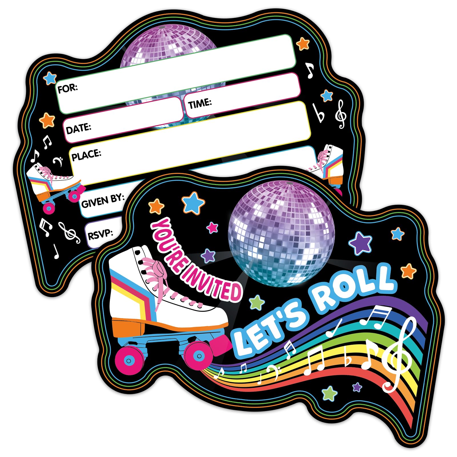 Amazon.com : ERHACHAIJIA 15 PCS Let's Roll Disco Light Ball Roller ...