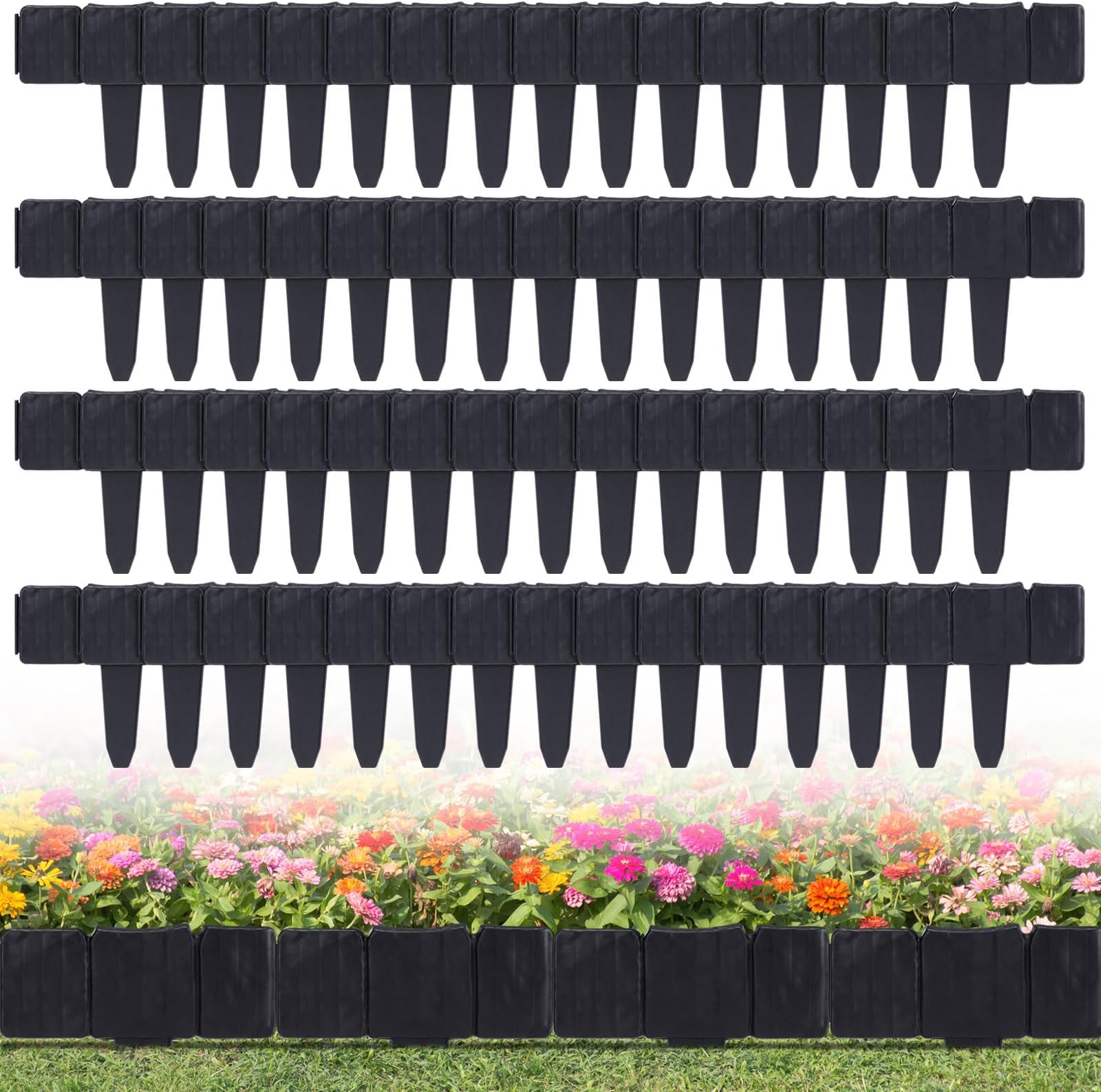 Amazon.com : Landical Garden Edging Border 9 Inch Tall Lawn Edging ...