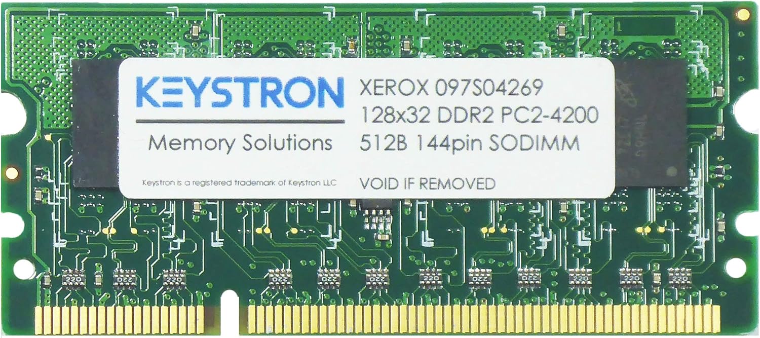 Keystron 512MB DDR2 SODIMM Memory for XEROX Phaser 6500/6600 Series ...