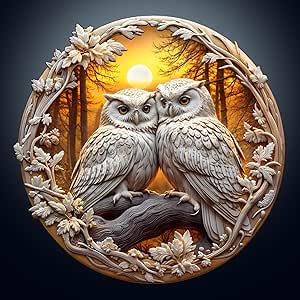 Amazon.com: KAAYEE Wooden Jigsaw Puzzles-3D Vision 3D Owl Wooden Puzzle ...