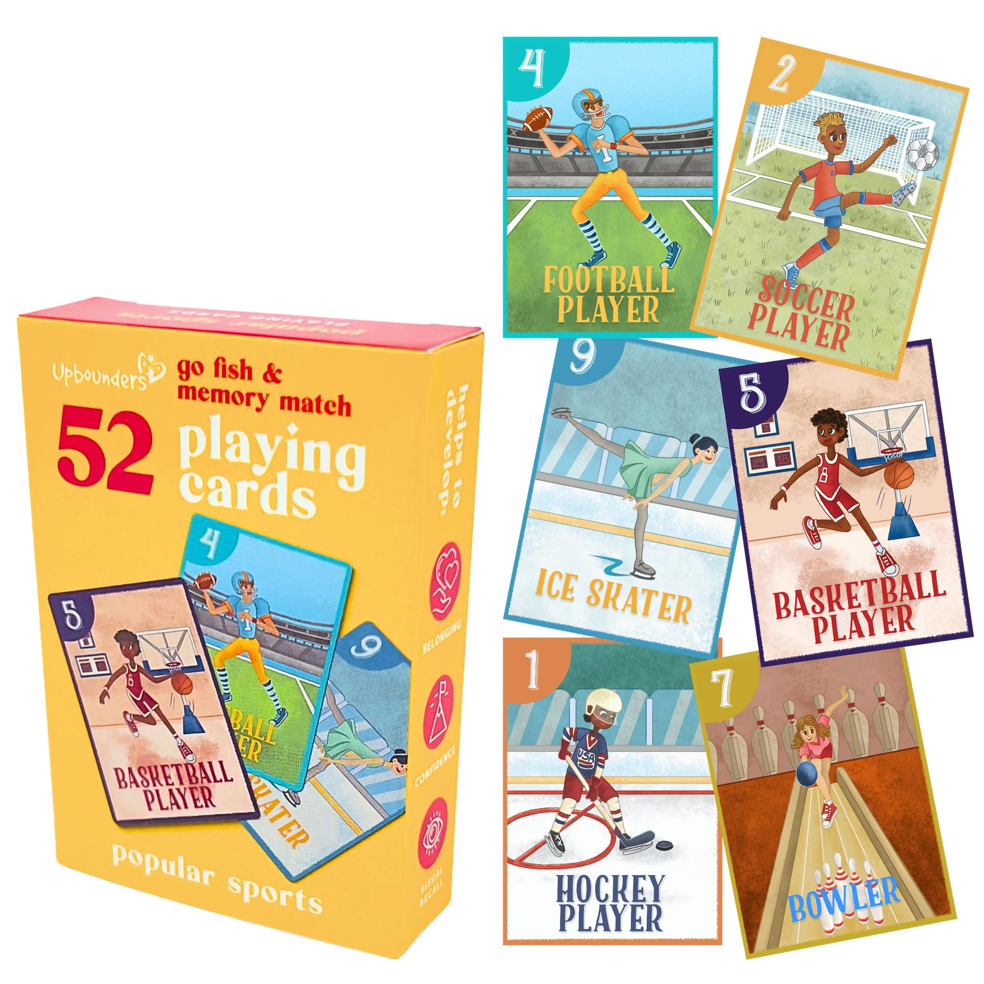 Snapklik.com : Upbounders- Sports Go Fish Cards For Boys Girls ...