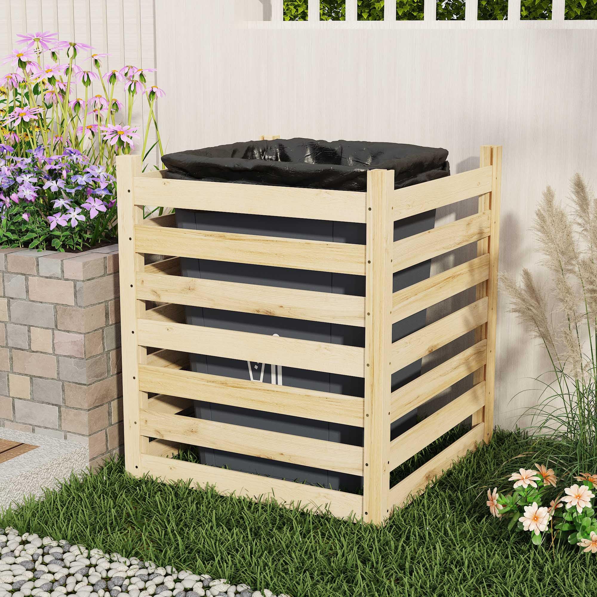 Amazon.com : Lovinouse Outdoor Air Conditioner Fence, Outside Wooden ...