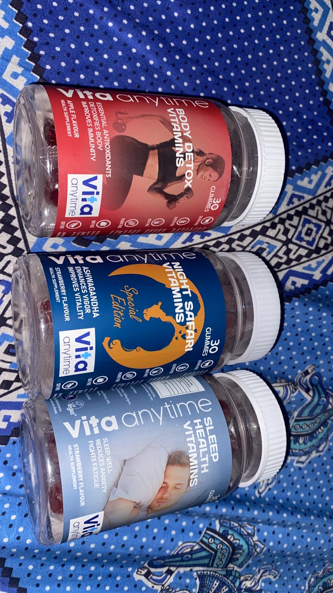 Vita Anytime Melatonin Sleep Gummies for Deep Sleep Support with Fresh ...