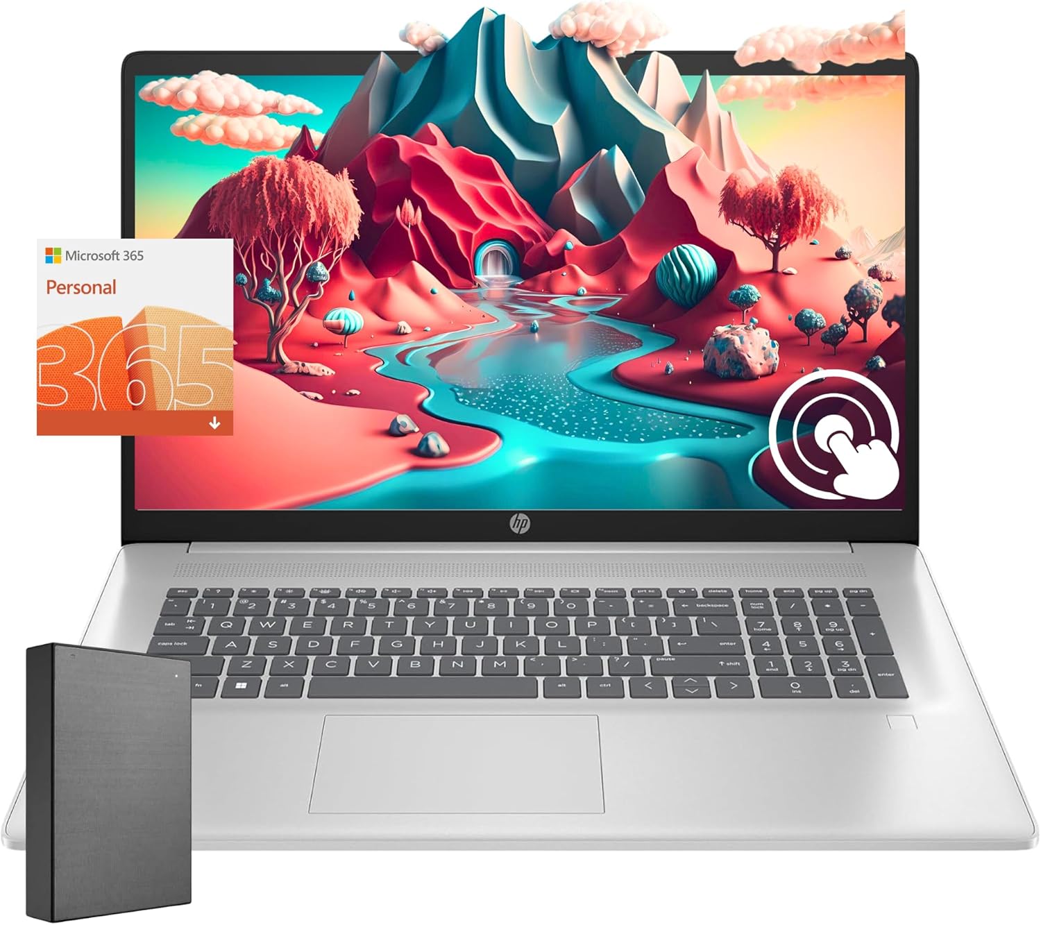 Amazon.com: HP Ultrabook Touchscreen 17.3" Laptop with 1-Year Microsoft ...