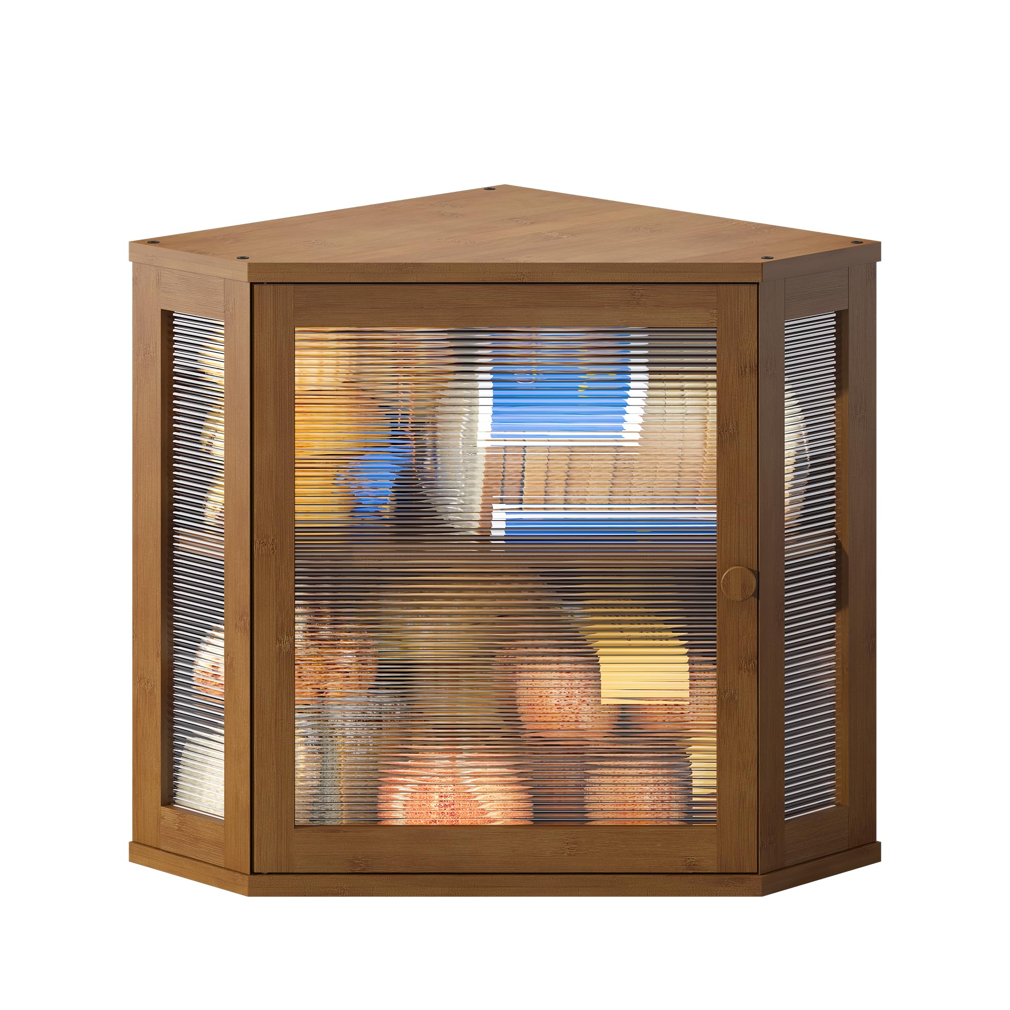 Snapklik.com : BMOSU Corner Bread Box For Kitchen Countertop Double ...