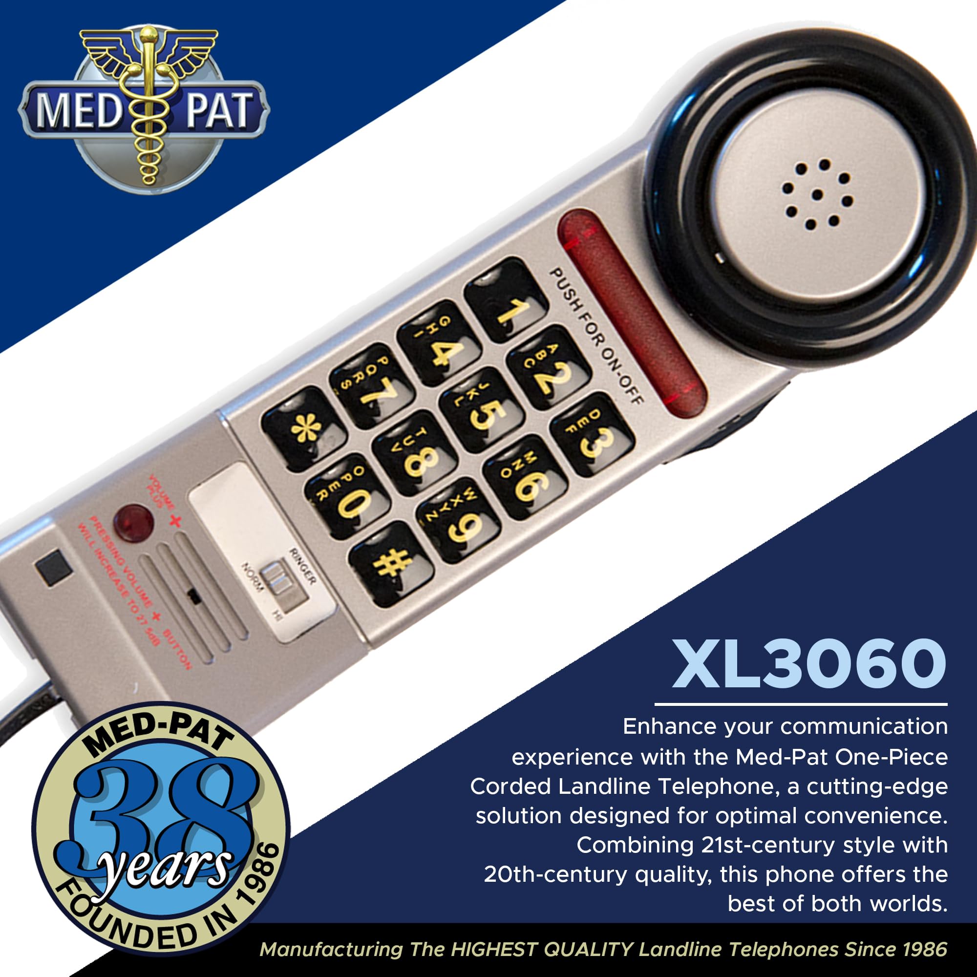 Snapklik.com : Med-Pat XL3060 Featured-Packed Phone For Enhanced ...