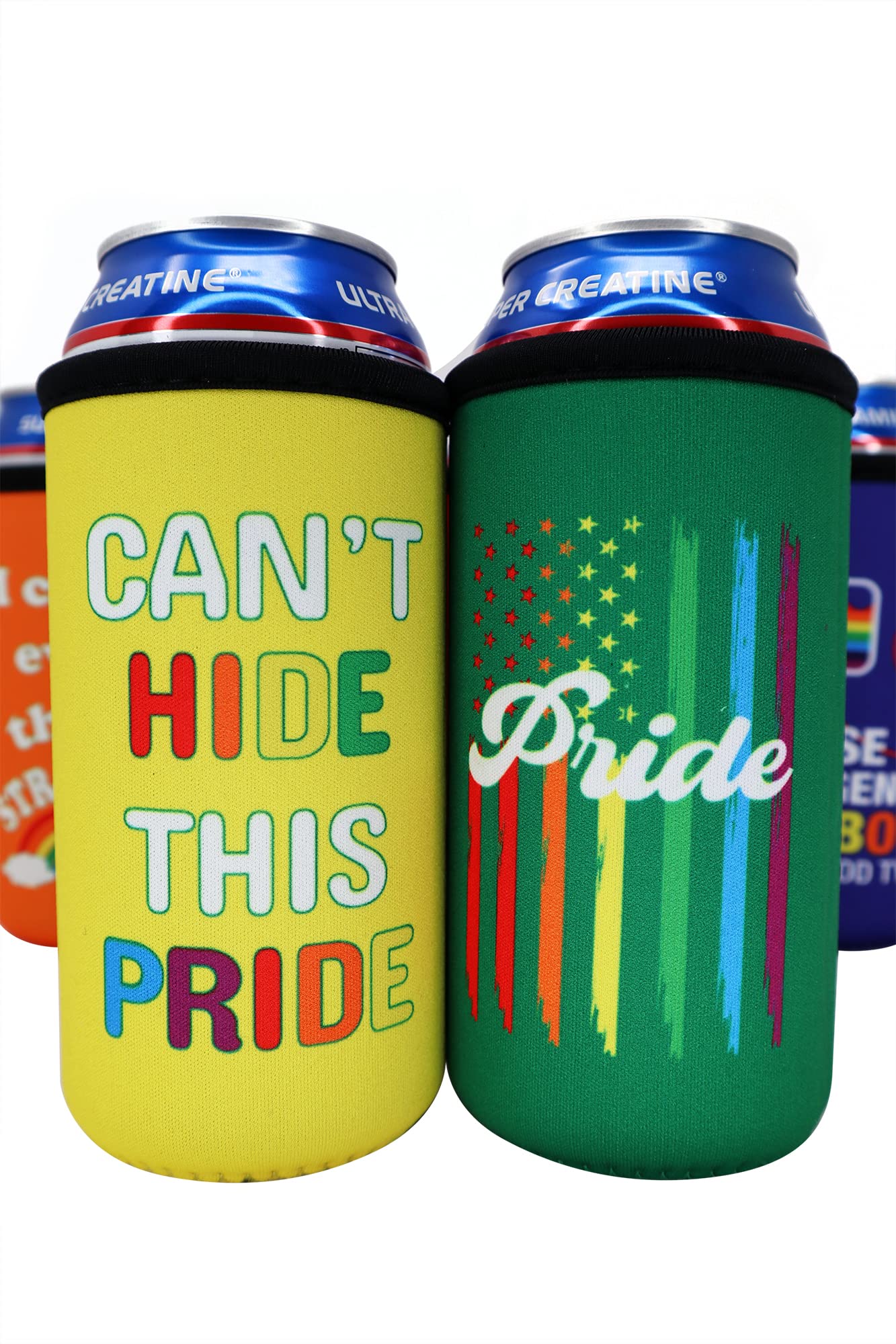 Snapklik.com : 16oz LGBTQ Pride Can Coolers - Gay Pride Stuff ...