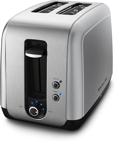 Amazon.com: KitchenAid KMT211CU 2-Slice Toaster, Countour Silver: Home ...