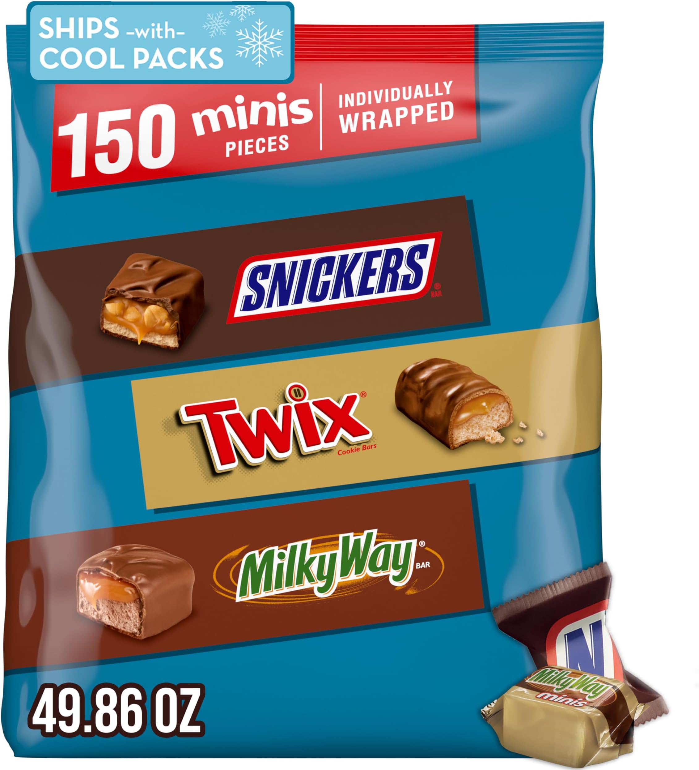 Amazon.com: SNICKERS, TWIX, 3 MUSKETEERS & MILKY WAY Individually ...