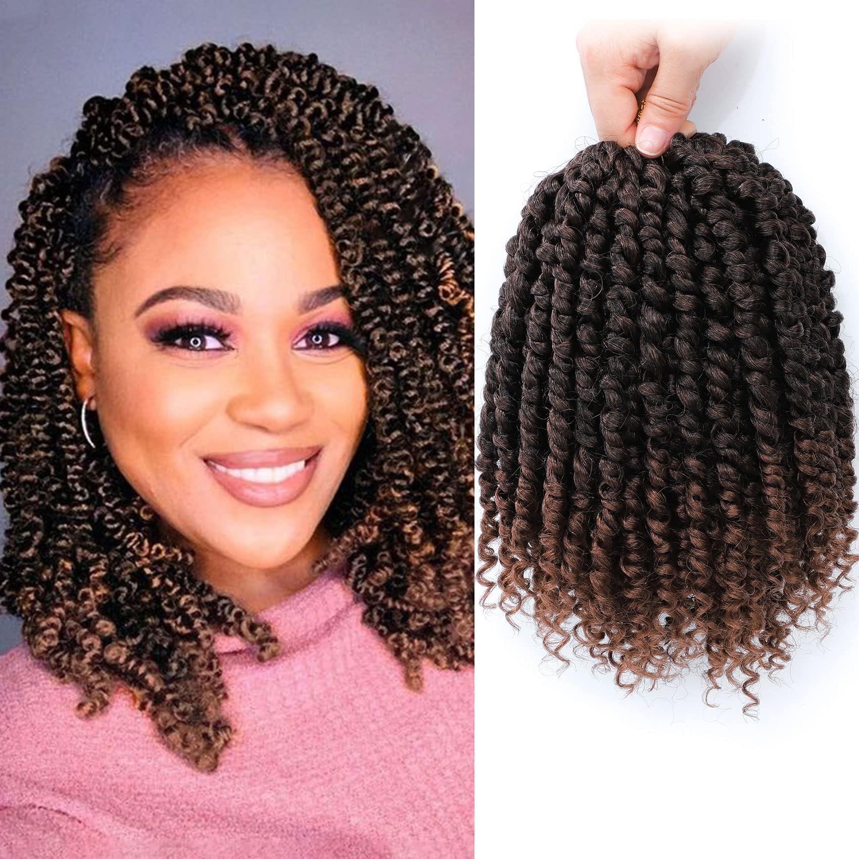 Amazon.com : Zury Sis Synthetic Crochet Braids V11 Passion Twist (FS1B ...