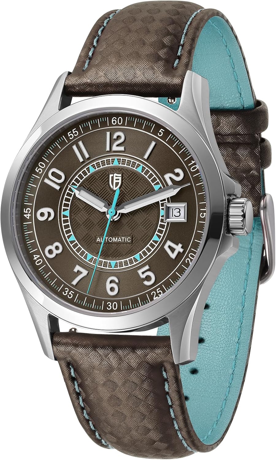 Amazon.com: BERNY Automatic Watch for Men Seagull ST2130 Self-Winding ...