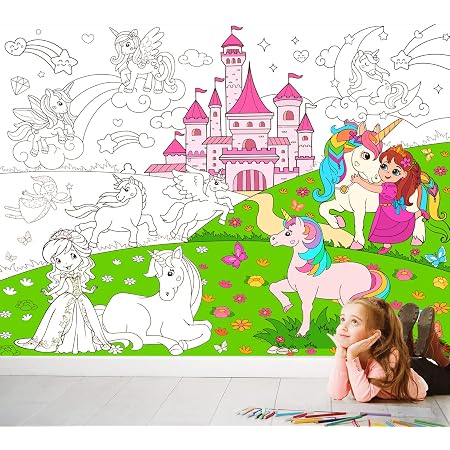 Amazon.com: ALEX Art, Giant Coloring Poster - Princess Huge Posters to ...