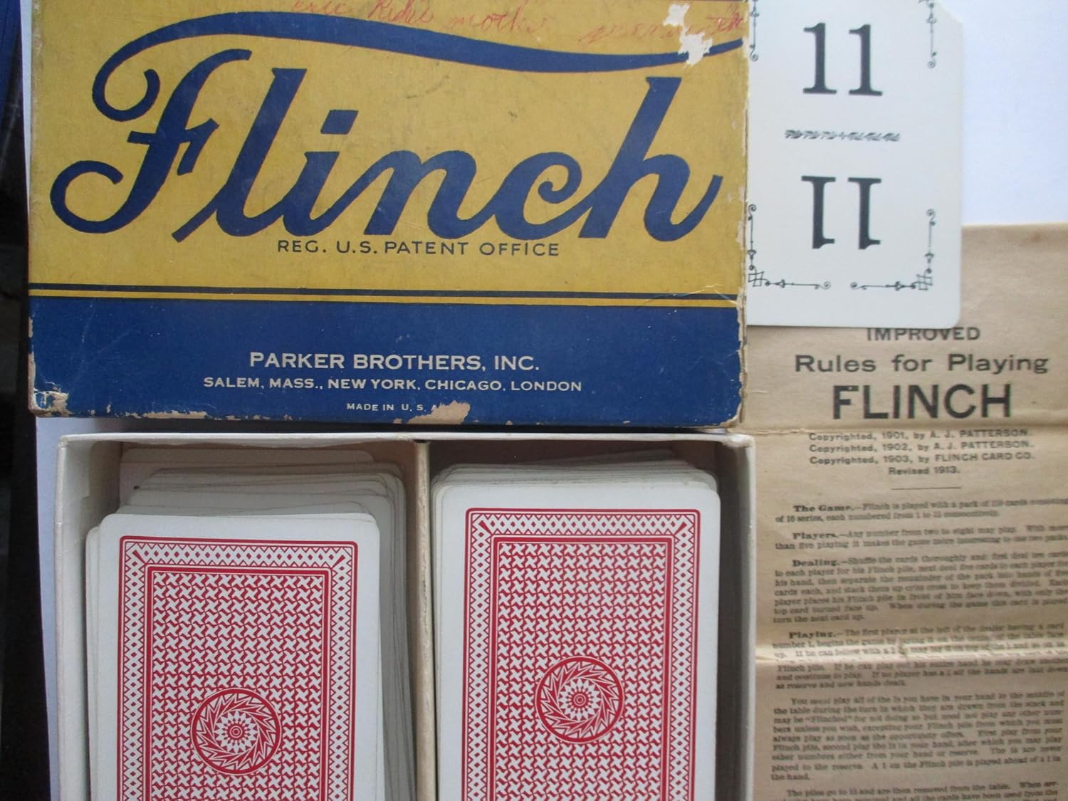 Amazon.com: Flinch 1901 Revised 1913 Card Game Complete with ...