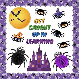 Amazon.com : party greeting 108PCS Get Caught Up in Learning Bulletin ...