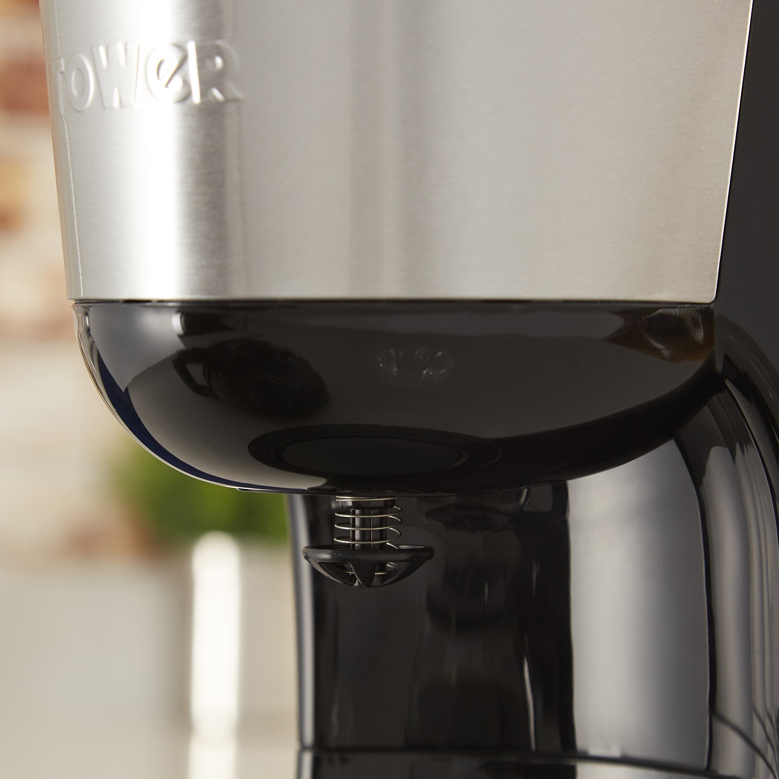 Tower T13001 10 Cup Coffee Maker with Keep Warm Function and Water ...
