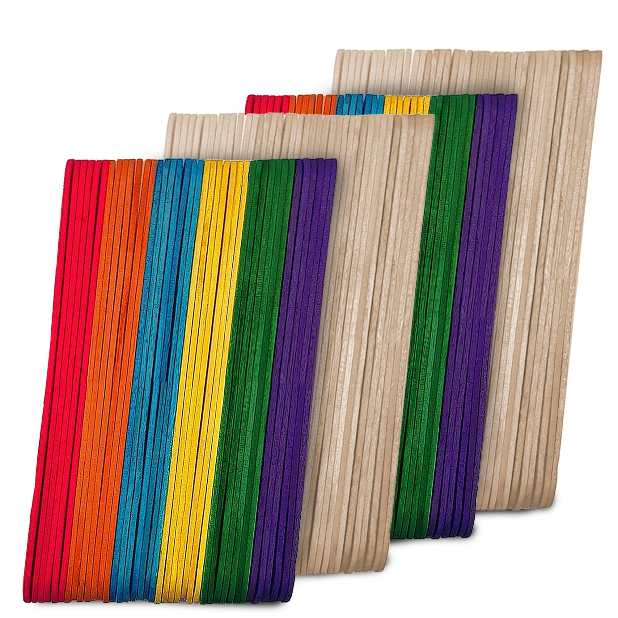 Amazon.com: Darice Popsicle Sticks for Crafts, 4.5" 1000 Pcs Combo ...