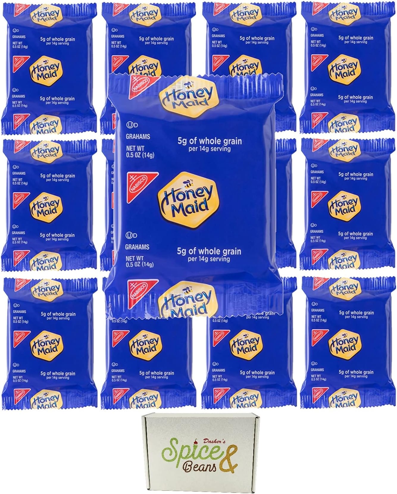 Amazon.com: Honey Maid Graham Crackers, Portion Packaged in Twin Packs ...