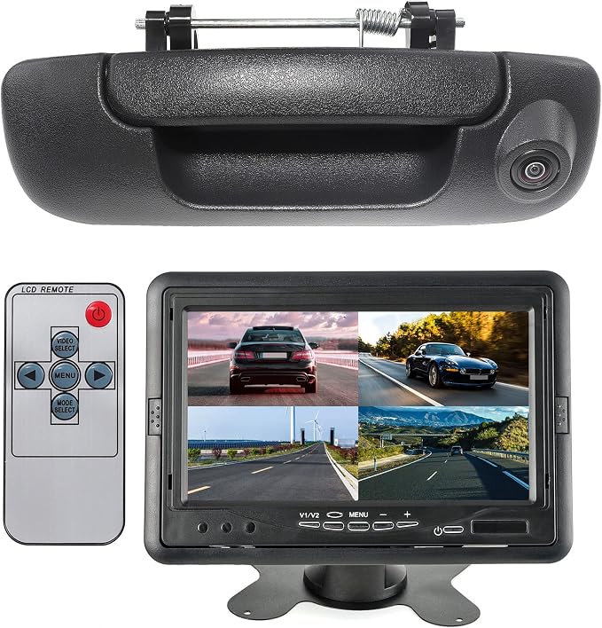 Amazon.com: EWAY Tailgate Handle Backup Camera 7 Inch TFT LCD Monitor ...