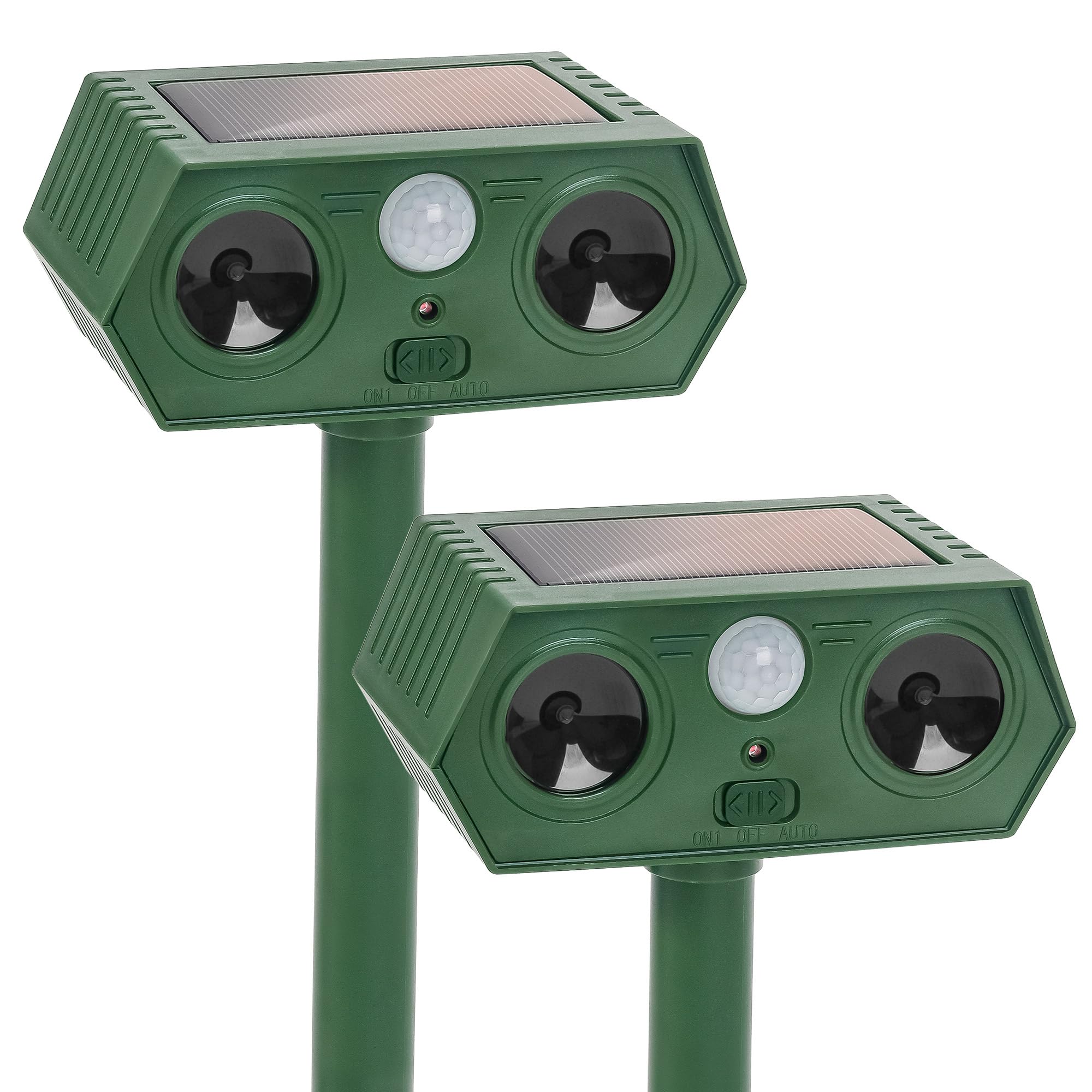 Amazon.com: 2 Pcs Ultrasonic Animal Repeller Outdoor - Solar Pest ...