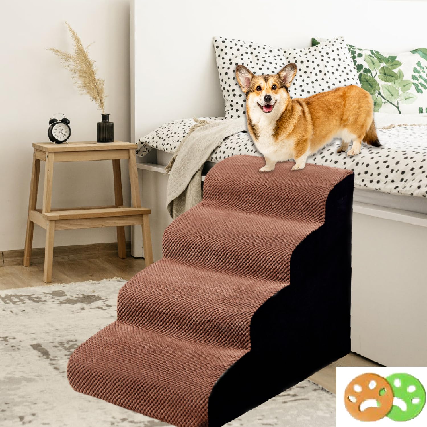 A Fati 4 Tiers Foam Ramps For Dogs Ladder Pet | Desertcart INDIA