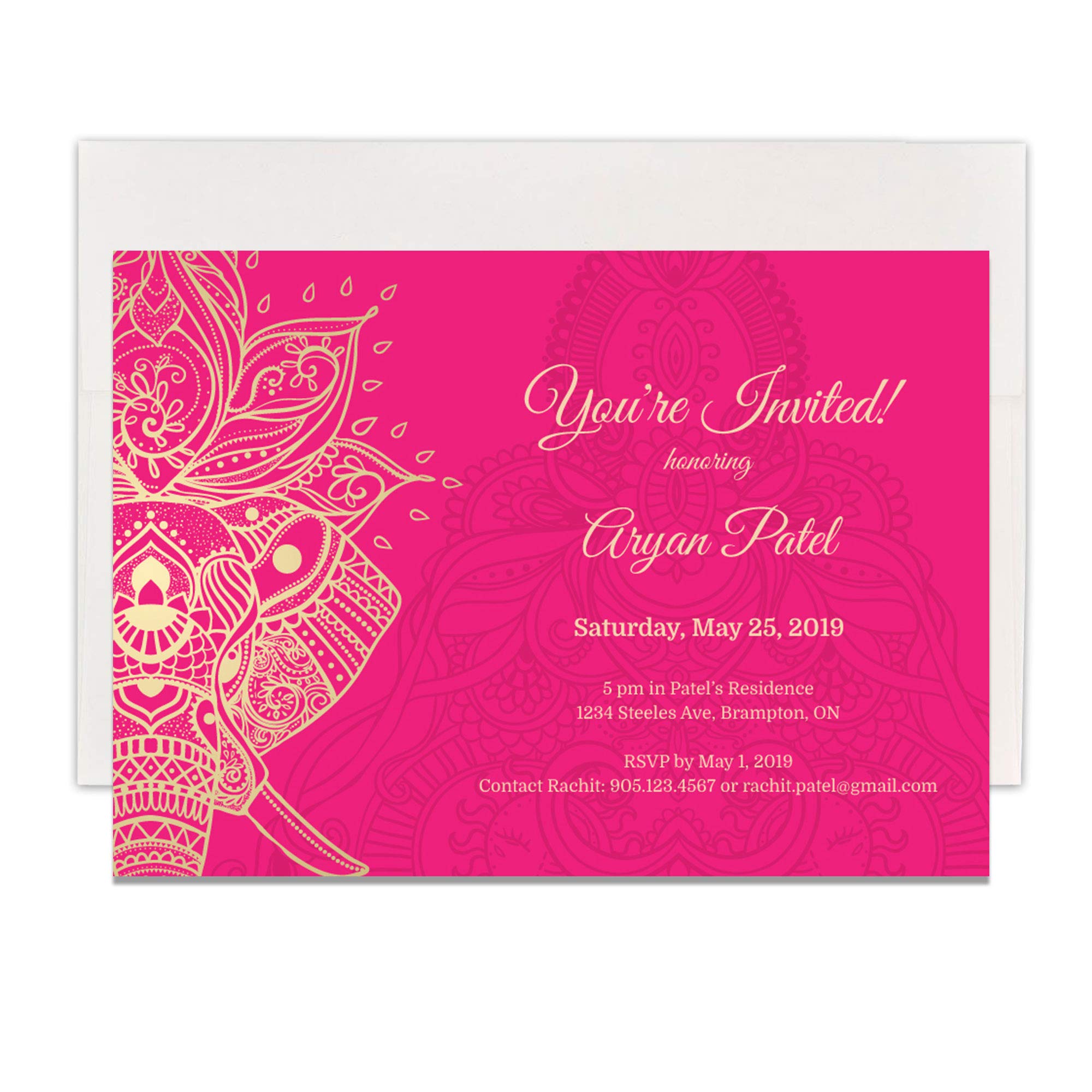 Indian Party Invitation