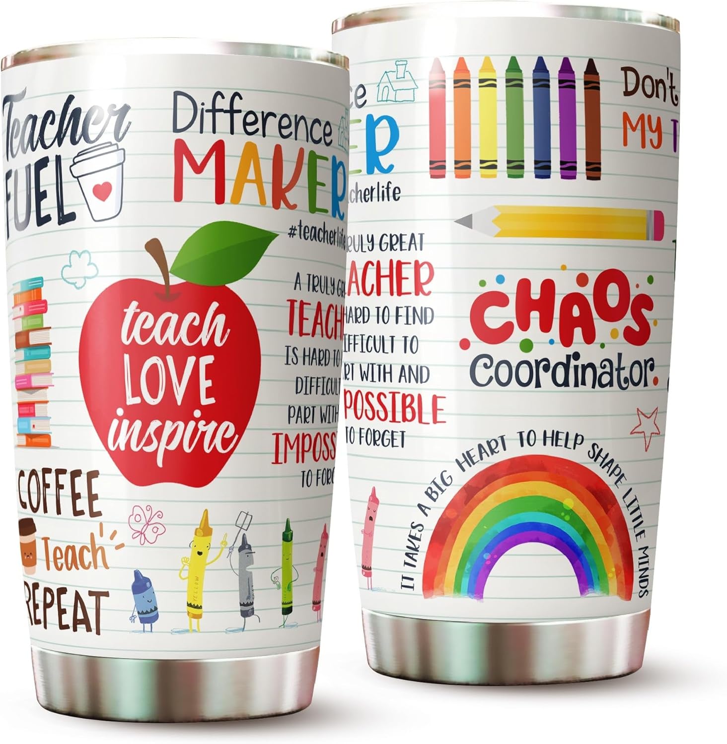Amazon.com | Teacher Tumbler - Gifts for Teacher Appreciation - Teacher ...