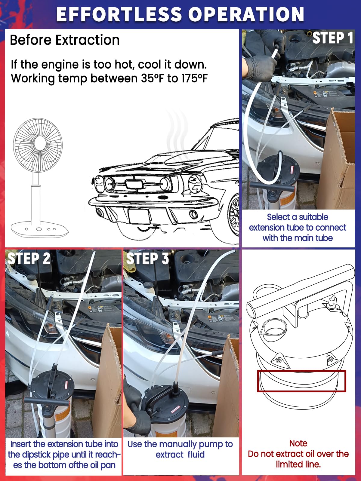 Snapklik.com : Oil Extractor Pump 7L Manual Oil Changer Vacuum Fluid ...