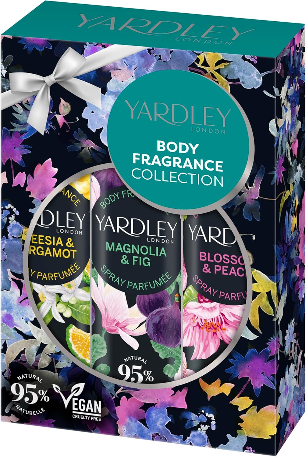 Yardley Contemporary Body Spray Set 3x75ml - Christmas Gift - Gift for ...