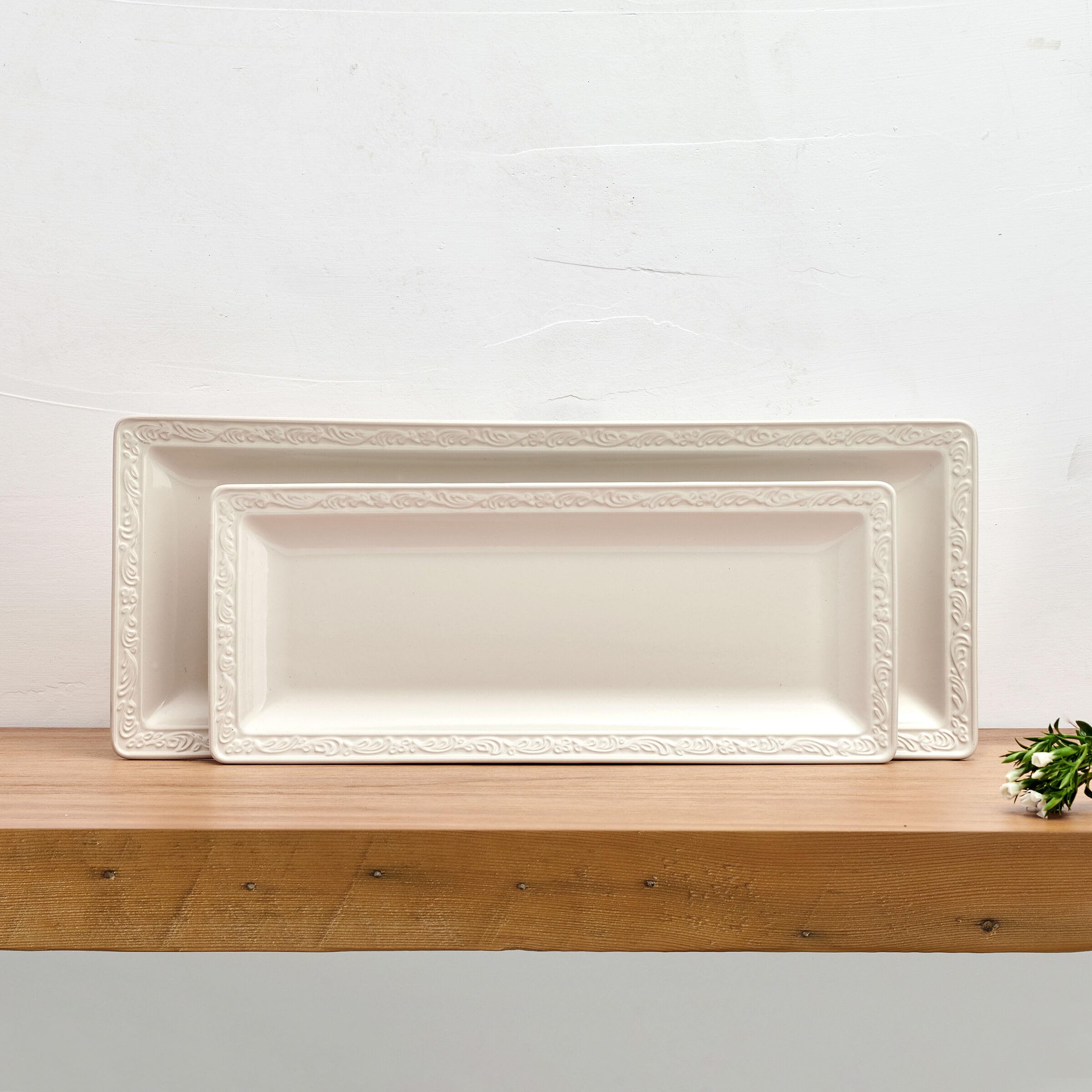 Snapklik.com : Mikasa Italian Countryside Serving Platter Bread Trays